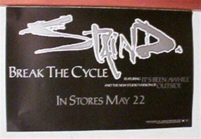 Staind Poster Flat and poster Promo Break The Cycle | eBay