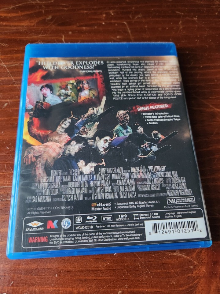 Helldriver (Blu-ray/DVD, 2011, 2-Disc Set) 812491012512| eBay