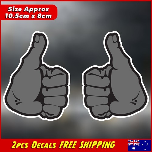 2pcs Truckers Thumb Sticker For Laptop Car Ute 4x4 Caravan Truck ...
