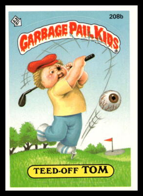 VTG 1986 GPK Garbage Pail Kids Series 6 Teed Off Tom 208b Comic Back | eBay