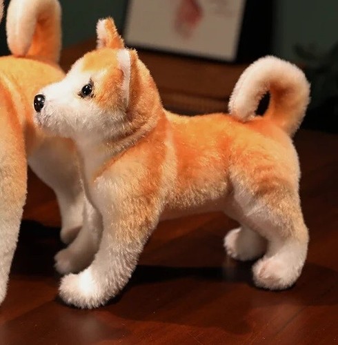 NEW Standing Akita Dog 10 Inch Stuffed Animal Plush Toys Toddler Doll ...