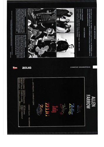 JAQUETTE DVD R/V (seule) : ZELIG / L'ETRANGERE DE RILLINGTON PLACE | eBay