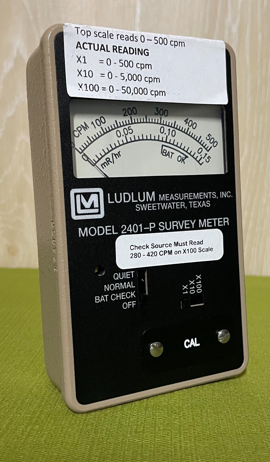 Ludlum Model 2401-P Handheld Pocket Survey Meter | eBay
