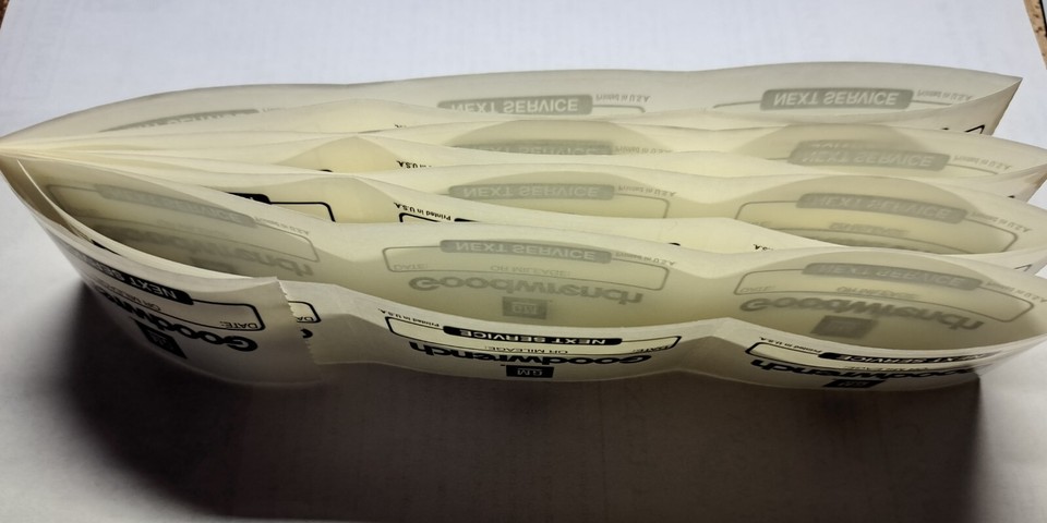 25x GM parts Goodwrench oil change cling sticker windshield General ...