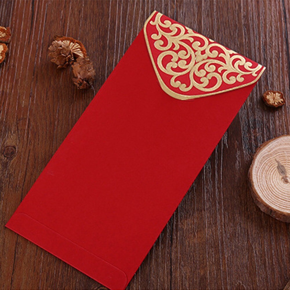 10Pcs Gold Stamping Red Pocket Red Red Gift Envelope Red Envelope ...