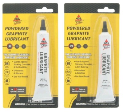 (2 Cards) AGS Extra Fine Graphite Powder Dry Lubricant New | eBay