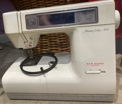 New Home - Janome Memory Craft 8000 Sewing and Embroidery Machine W/18 ...