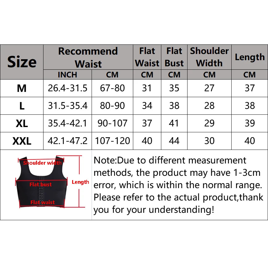 Men's Chest Vest Sweat Chest Bandage Tight-fitting Underwear Body ...