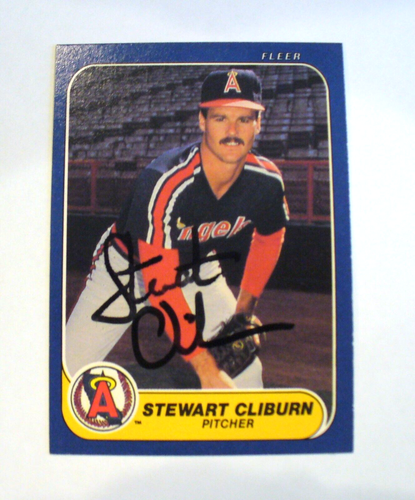 MLB - Fleer 1986 Baseball Card #152 - "Stewart Cliburn" Autograph ...