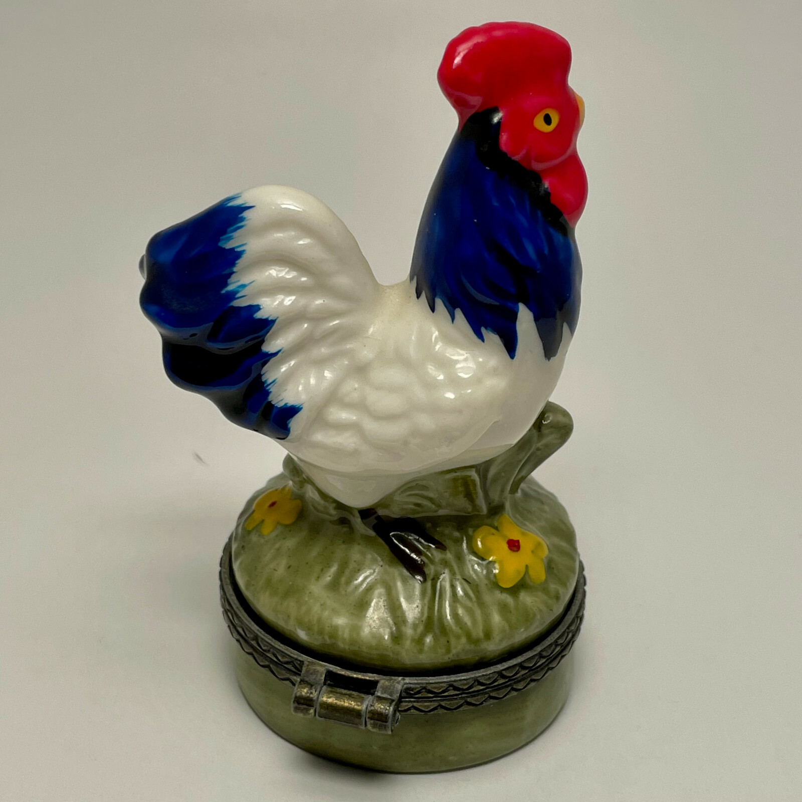 Collectible Vintage ROOSTER TRINKET / PILL BOX ~ Ceramic, Hinged | eBay