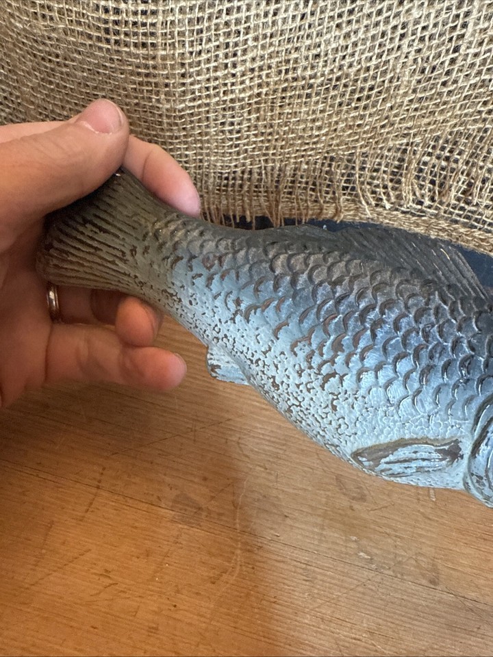 Antique Blue Gray Fish Flask Foust Distillery Glen Rock Pa | eBay