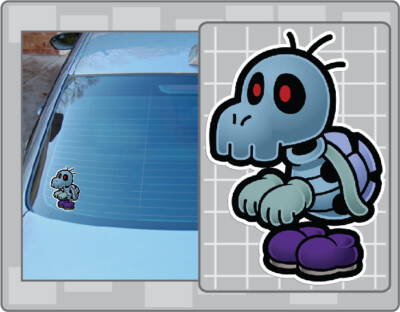 PAPER DARK BONES Vinyl Decal #1 Car Truck Window Paper Mario Sticker | eBay