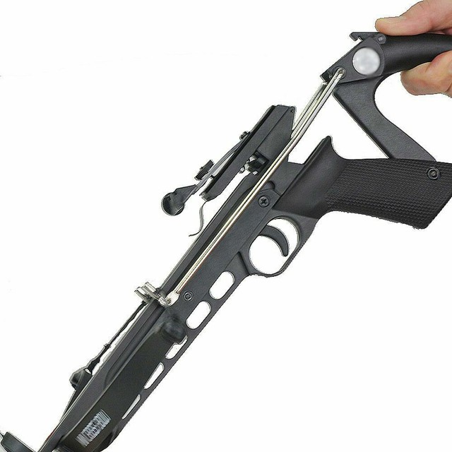 80lbs Aluminum Body Self Cocking Powerful Pistol Crossbow With 27 Arrow ...