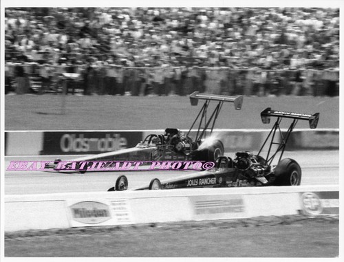 SHIRLEY MULDOWNEY & LORI JOHNS PHOTOGRAPH TOP FUEL DRAGSTER NHRA DRAG ...