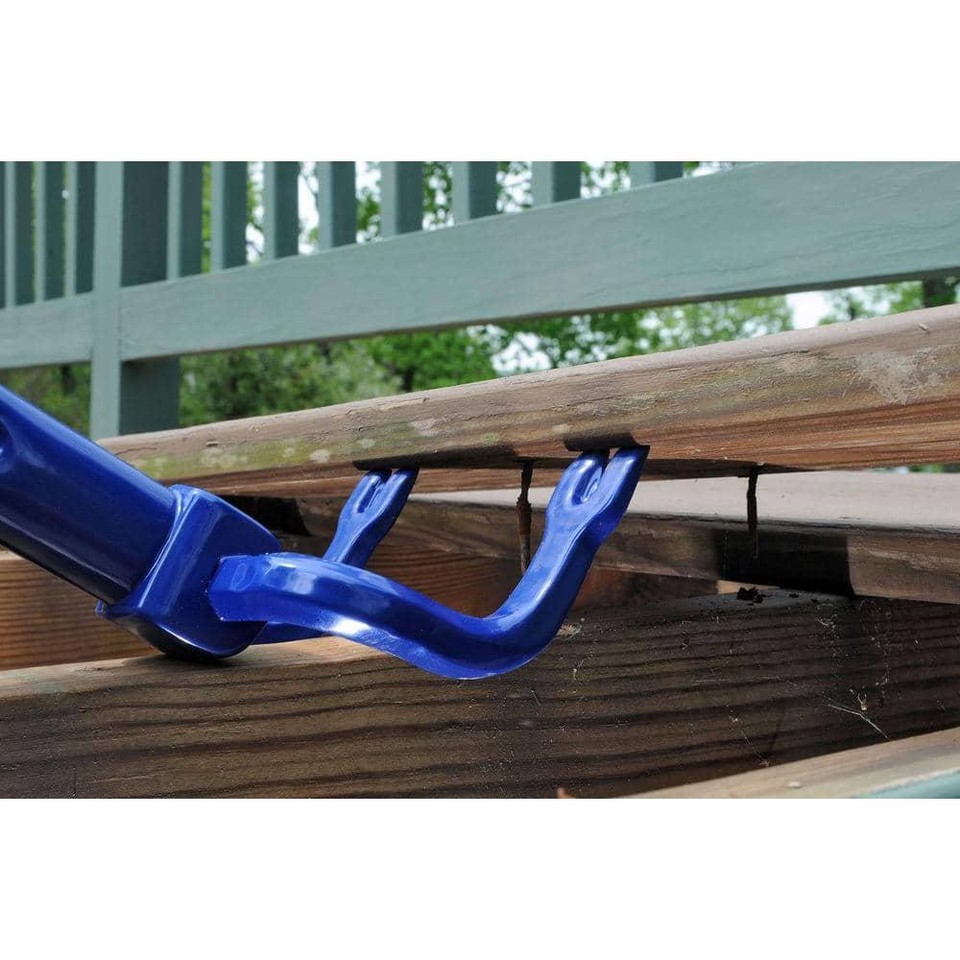 Wrecking Claw Wrecking Bar 45" w/ Dual Steel Prying Claws + Rolled ...