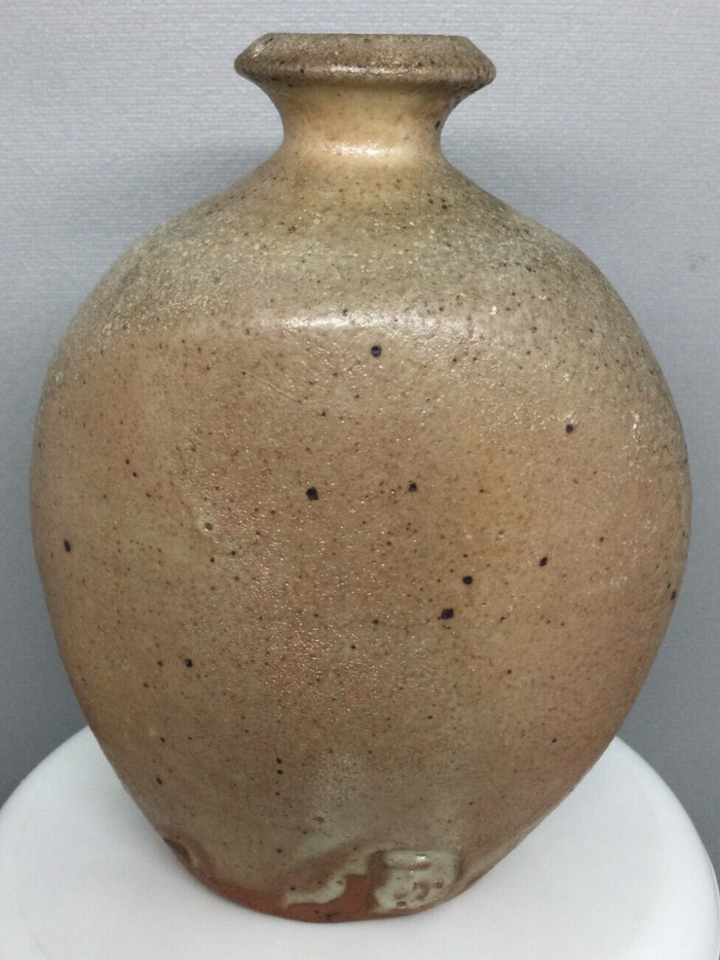 RARE c1990s KEVIN CROWE TYE RIVER Studio Pottery Vase Bottle Abstract ...