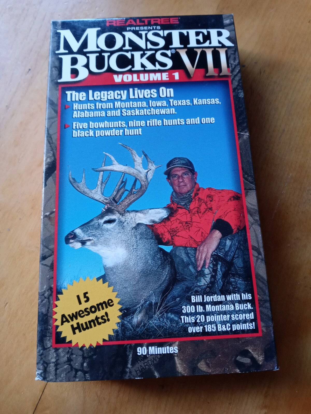 REALTREE PRESENTS MONSTER BUCKS 7, VOLUME 1 (VHS 1999) BILL JORDAN ...