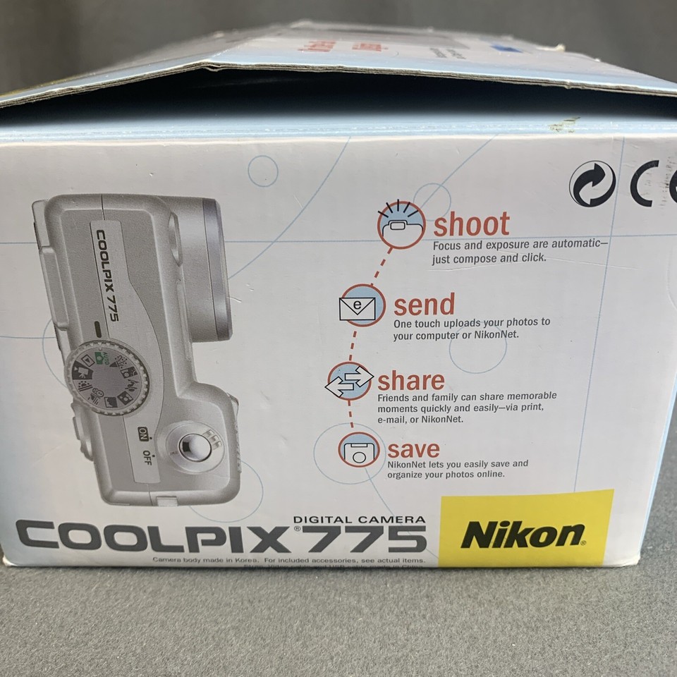 Nikon Coolpix 775 2.1 MP Silver Digital Camera With Charger | eBay