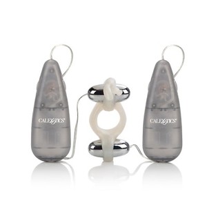 Rockin Rabbit Vibrating Cock Ring - Dual Bullet Vibe Penis Ring Couples ...