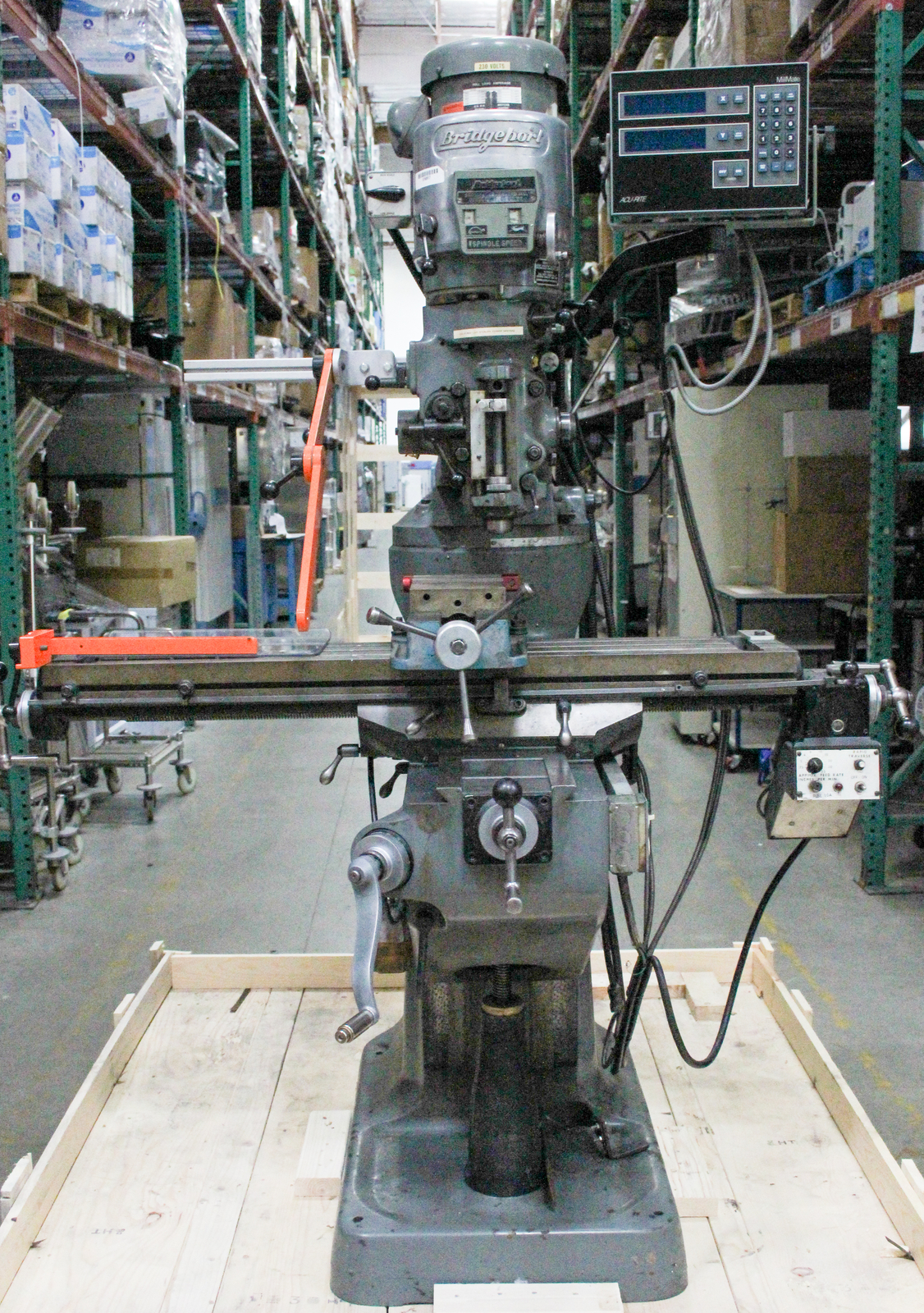 Bridgeport Milling Machine w/ 8F Powerfeed Acu-Rite MillMate Digi ...