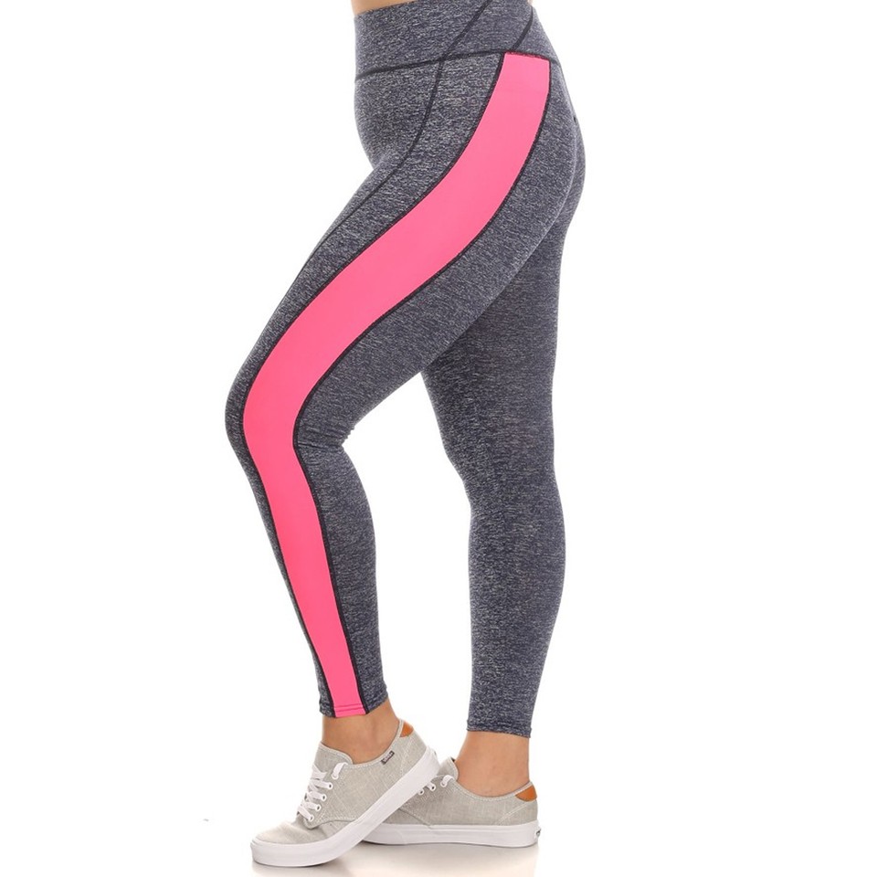 Women Plus Exercise Leggings Running Yoga Sports Fitness Spandex ...