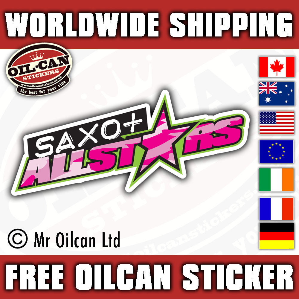 saxo allstars car sticker eurolook citroen modified decal 150mm | eBay UK
