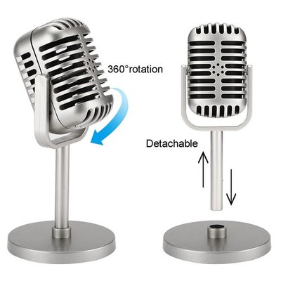 Retro Dynamic Microphone Non-functional Microphone Elegant Decoration ...
