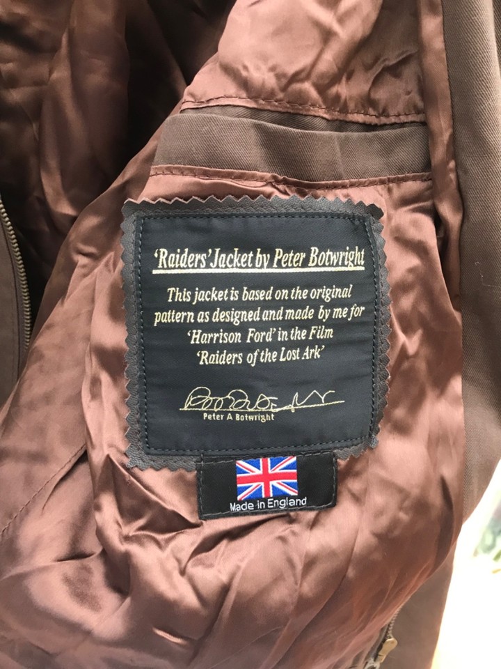 Men's Cotton Wested Leather Indiana Jones Raiders ofthe Lost Ark Jacket ...