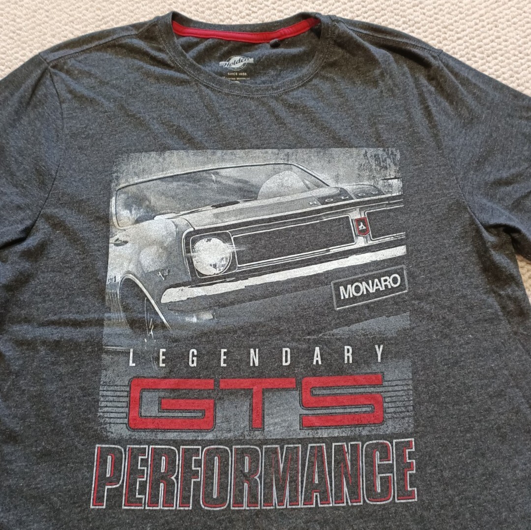 Genuine Holden GTS Monaro T-shirt Size XL Grey Short … - Gem