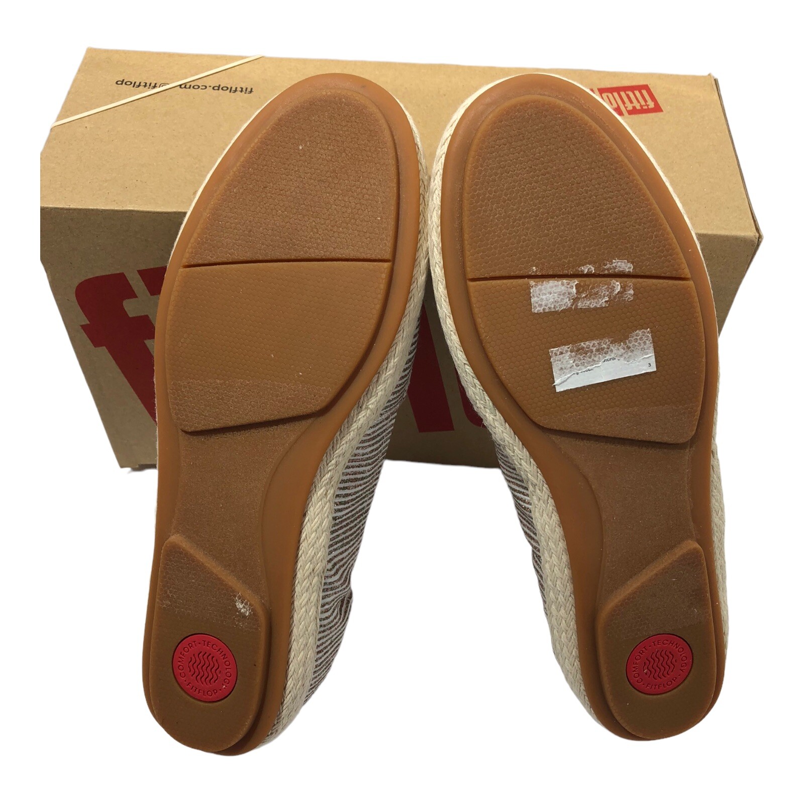 FitFlops Womens Size 7.5 Flats Siren Glitter Stripe E… - Gem