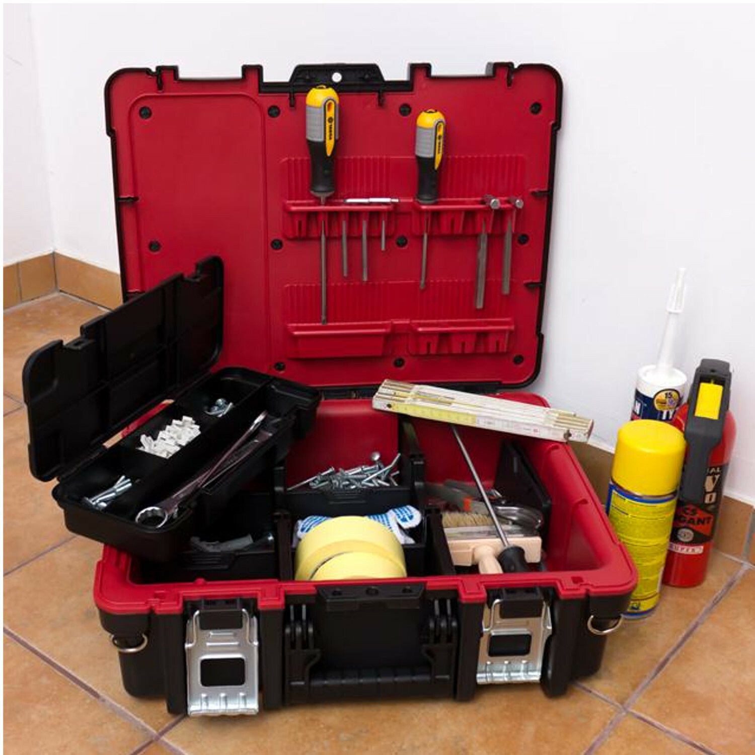 Tool Case Technician Box Keter Heavy Duty Lockable Organiser ...