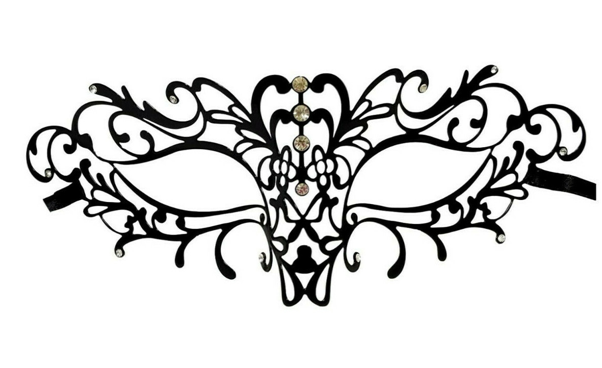 Black Masquerade Masks Clip Art