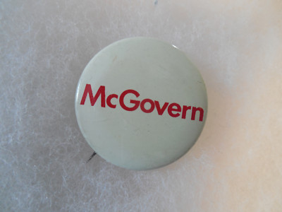George McGovern President Pin Back Campaign Button Presidential ...