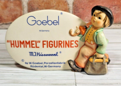 Vintage 1976 Goebel Hummel Dealer Plaque Display Sign 187 Merry ...