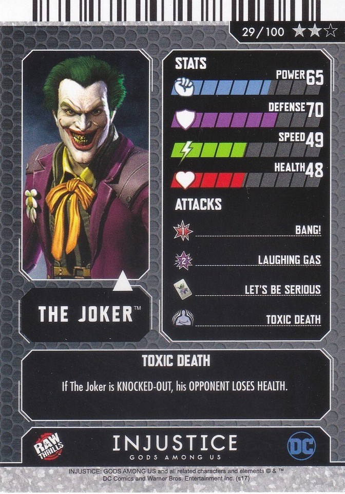 Injustice Series 1 Arcade Cards 29/100 The Joker | eBay