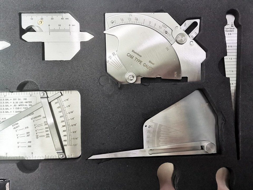 Welding Inspection Ruler Welding Gauge Tool Welding Inspection Kit Set ...