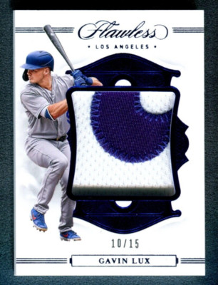 2020 Panini Flawless Patches Sapphire #7 Gavin Lux 10/15 Dodgers A47 ...