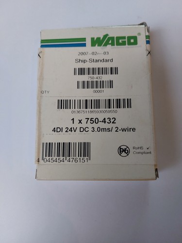 Wago 750-432 4-Kanal-Digitaleingang / Neu OVP | eBay.de
