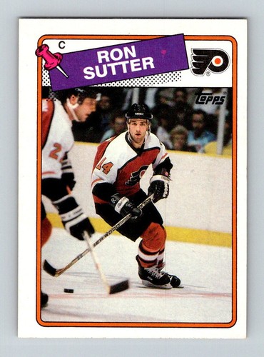 1988-89 Topps #126 Ron Sutter Philadelphia Flyers Hockey C | eBay