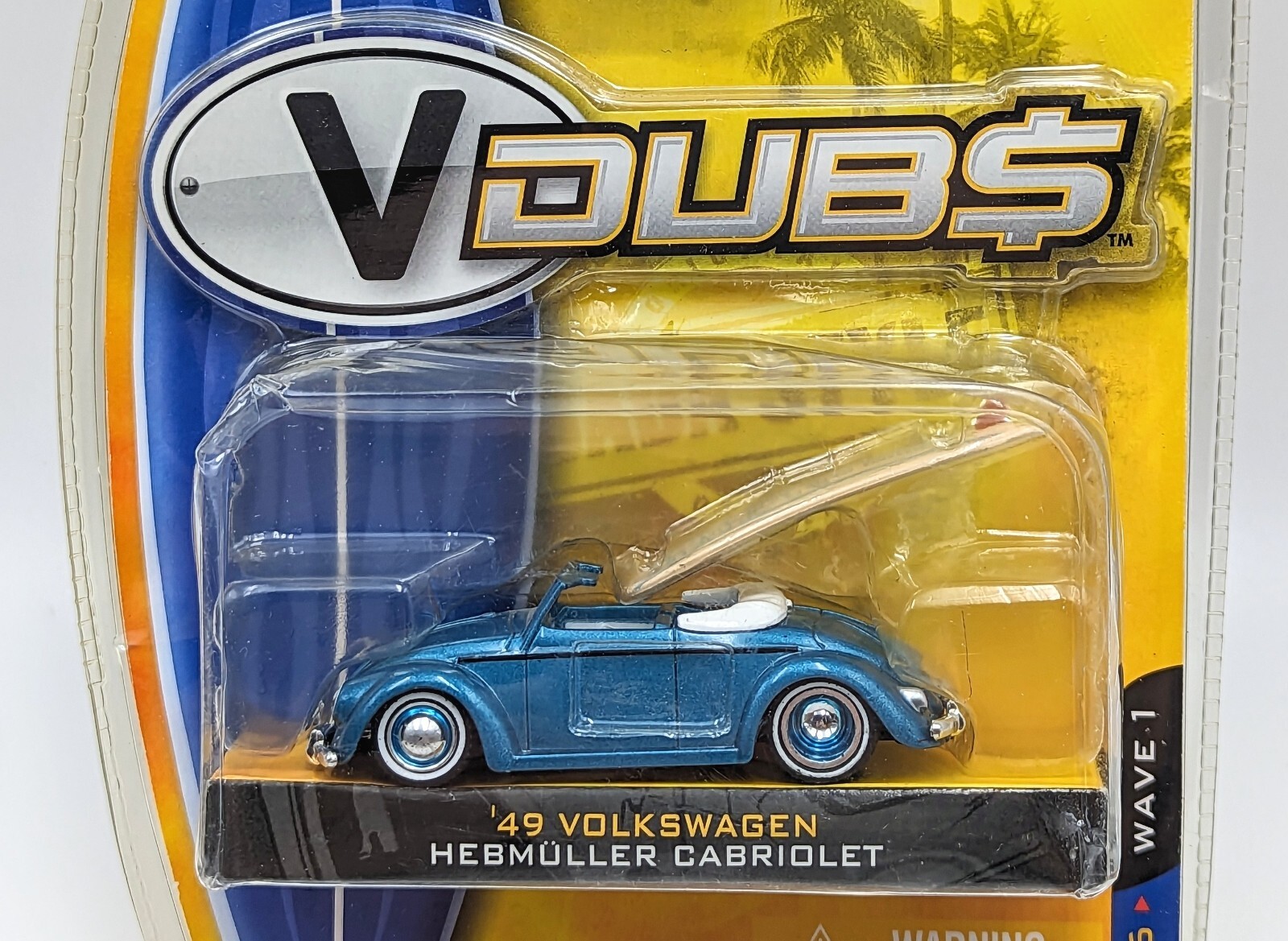MOC 2006 Jada Toys V Dubs Diecast '49 Volkswagen Hebmuller Cabriolet ...