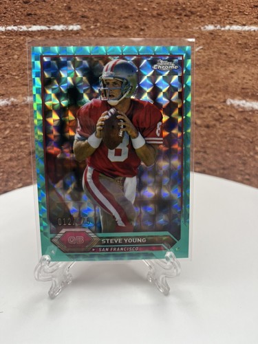 2023 Topps Composite #49 Steve Young Topps Chrome Aqua Geometric ...