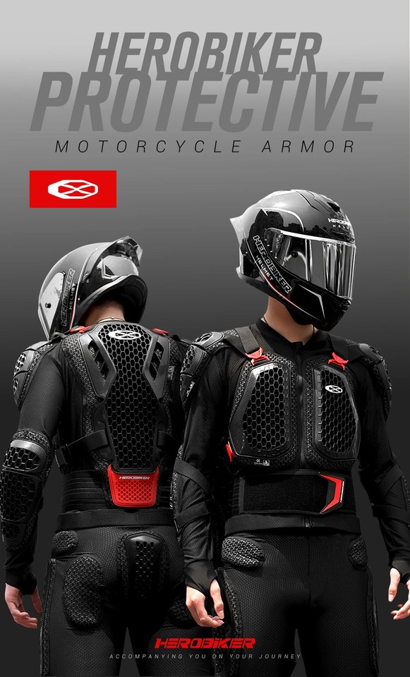 Motorcycle Men Women Motorcycle Full Body Armor Jacket Moto Turtle ...