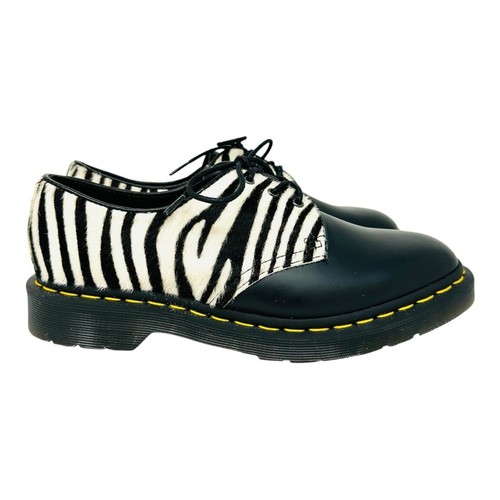 Dr Doc Martens 1461 Oxford 3 Hole Shoes Size 39 EU Zebra Animal Hair ...