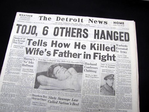 Nice HIDEKI TOJO Imperial Japanese Army General Execution Hanging 1948 ...