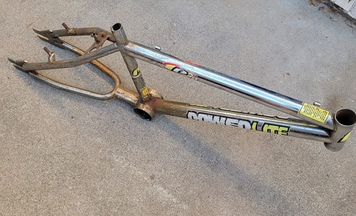 Vintage 90’s Old Mid School BMX Powerlite Frame Surface Rust For Parts ...