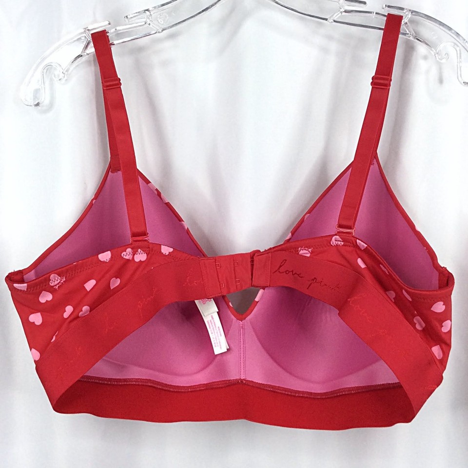 PINK Victoria's Secret Wear Everywhere Wireless Lightly Lined Bra 40D ...