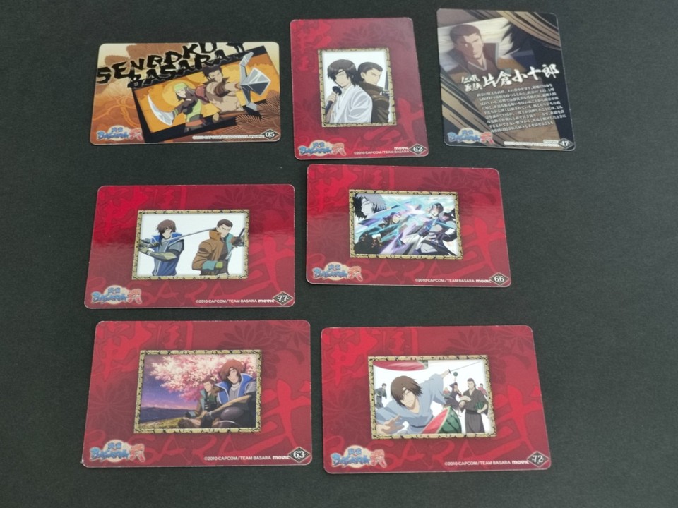 7pcs Kojuro Katakura Masamune Date Sengoku BASARA CAPCOM Card Japanese ...