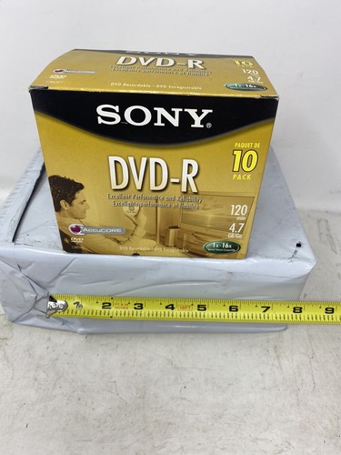 New Sony DVD-R 10 Pack 120 Min 4.7 GB Record able Media Blank Disc | eBay