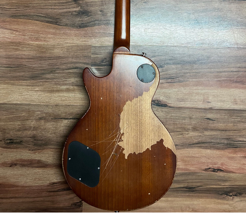 High End Finish Greeny Standard Electric Guitar Flame Maple Top Nitro ...