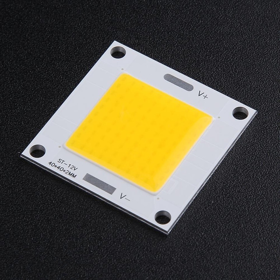 DC 12-14V 50W COB LED Integrated Chip 40x40mm Square Light Panels Lamp ...